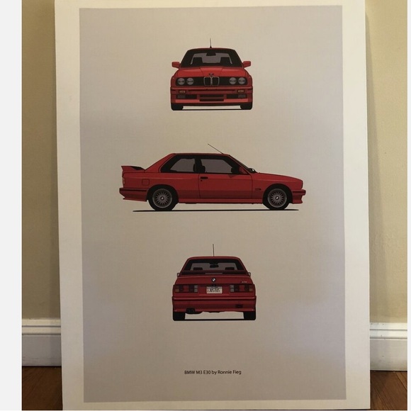 Kith | Art | Kith Bmw E3 Art Print New Unused Poster | Poshmark